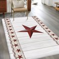 Area Rug 3x5ft Rustic American Farm Stars Farmhouse Barn Area Rugs ...