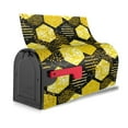 Gukieu Geometric Pattern with Bee Print Magnetic Mailbox Cover, Sun ...
