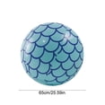 Orangide Inflatable Beach Ball Large Fish Scale Print Pool Toy for ...