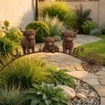 BooBubble Highland Cow Garden Stake | Vintage Rustic Metal Bird Yard ...