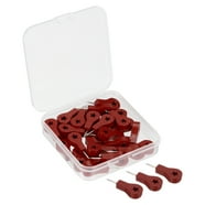 Uxcell Push Pins Plastic Head Thumb Map Tacks Steel Point, Red 300 Pack ...