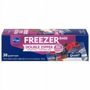 Hefty Slider Freezer Bag, Quart, 35 Ct (Pack of 4) - Walmart.com
