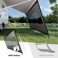 KING BIRD RV Awning Shade Screen, 8' x 19'3'', Extended 600D Top with ...