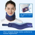 "VELPEAU Medical Adjustable Orthopedic Neck Support Brace - Soft Foam ...