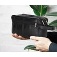 Liberty Leather- Black Genuine Leather Toiletry Bag for Men and Women ...