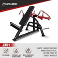 Syedee Incline Chest Fly Machine, 800lb Weight Capacity Home Gym , 11 ...