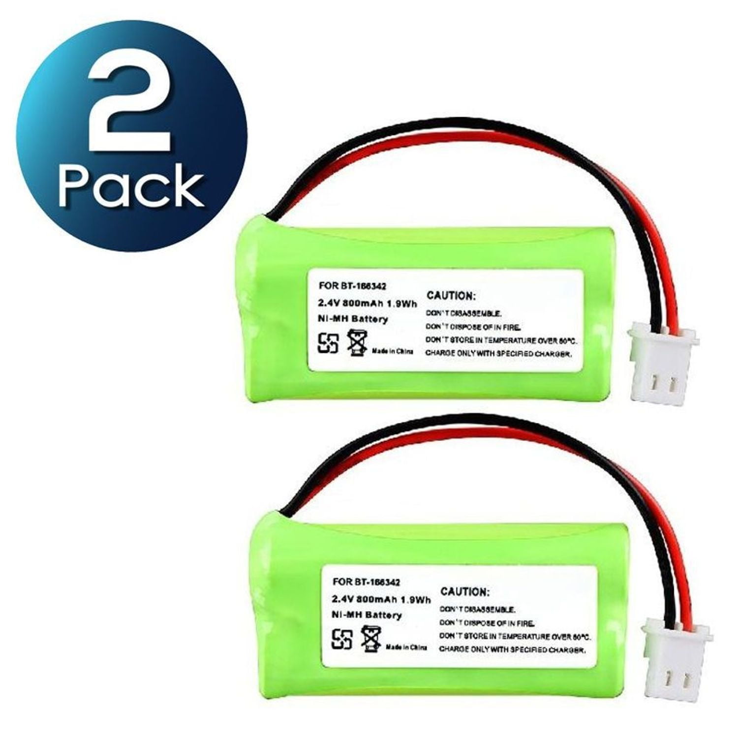 Insten 2 Pack Cordless Home Phone Battery Pack for VTech BT166342 ... Insten 2 Pack Cordless Home Phone Battery Pack for VTech BT166342 ...