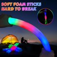 70 PCS LED Foam Glow Sticks Bulk, Glow in the Dark Party Supplies with ...