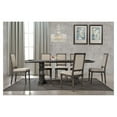 Best Master Solid Wood Rectangular Dining Table in Rustic Smoked Gray ...