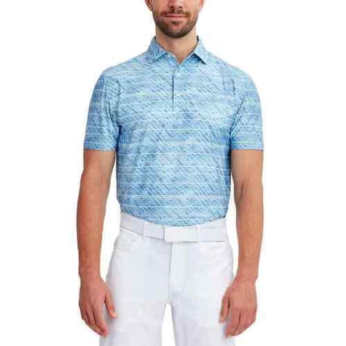 Hickey Freeman Men's Performance Polo Golf Shirt (Storm Blue, Large ...