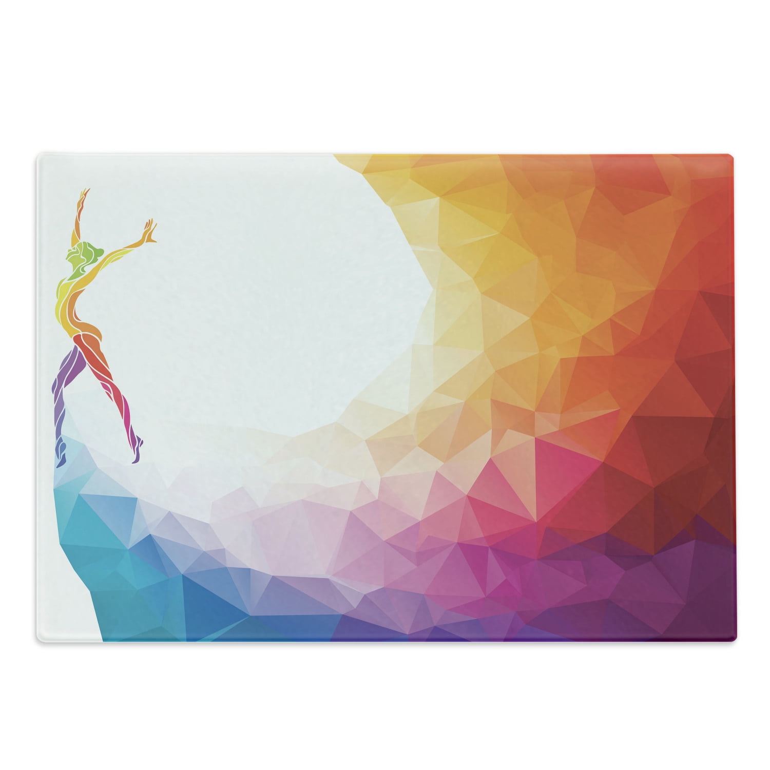 Sports Cutting Board, Gymnastics Girl Gymnast Portrait Colored ...
