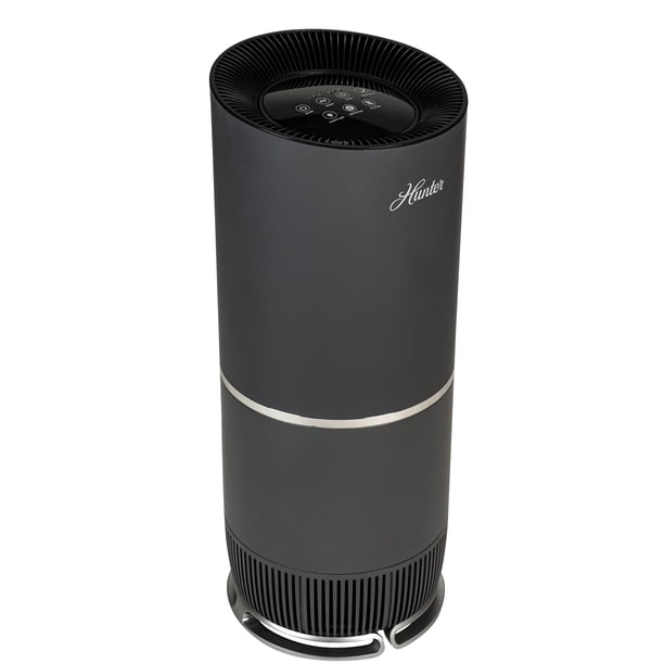 Hunter HP670 True HEPA Digital Tall Tower Air Purifier, Dark Grey ...