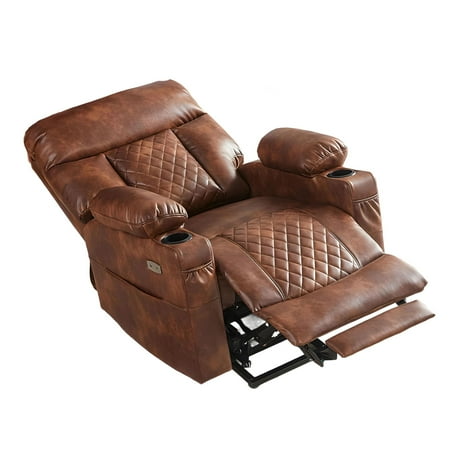 Electric Recliner Chair, Power Recliner with Heat and Massage, Dual ...