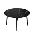 Large Round Dining Table | Suitable for Gatherings and Dinners | Crafted from Natural Sintered ...