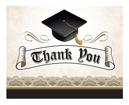 Cap & Gown Thank You Cards, 8 Pk - Walmart.com