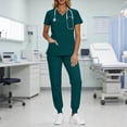 2 Piece Sets for Women,Scrubs for Women Set Nursing Uniform Scrub Suit ...