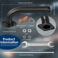 Mini Bike Exhaust Pipe Kit for Predator 212cc 196cc Mini Bike and Go ...