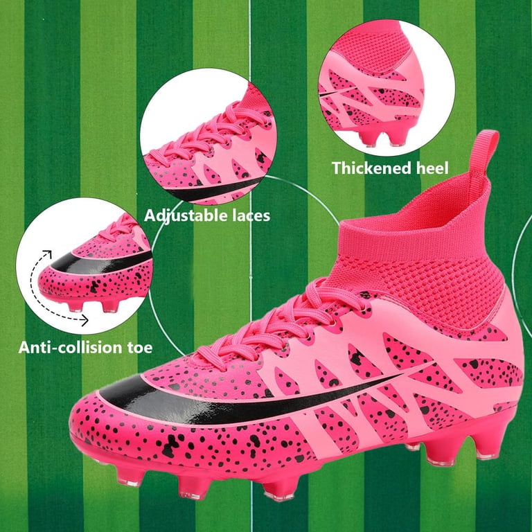 Pink Indoor Soccer Cleats