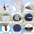 COSMOS Outdoor Pyramid Sunbed with Curtains, Patio Daybed with ...