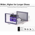 Blue X-Large Plastic Stackable Shoe Storage Chest, 12 Pack - Walmart.com