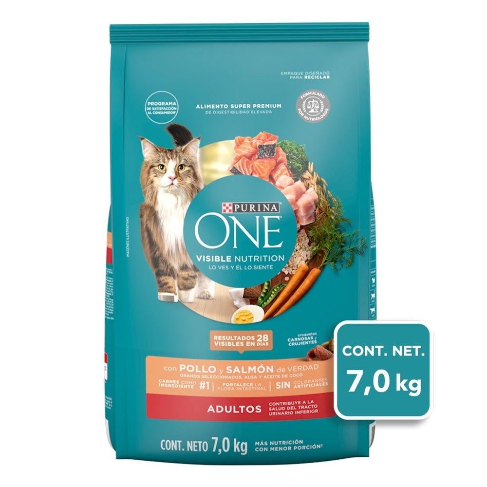 Croquetas Para Gato Purina One Adulto Salmón 7kg Walmart En Línea