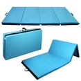 PRISP Folding Gymnastics Mat 94 in, Tumble & Exercise Gym Mat for Home ...
