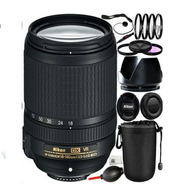 Nikon AF-S DX NIKKOR 18-140mm VR Zoom Lens with 3 Piece Filter Kit ...
