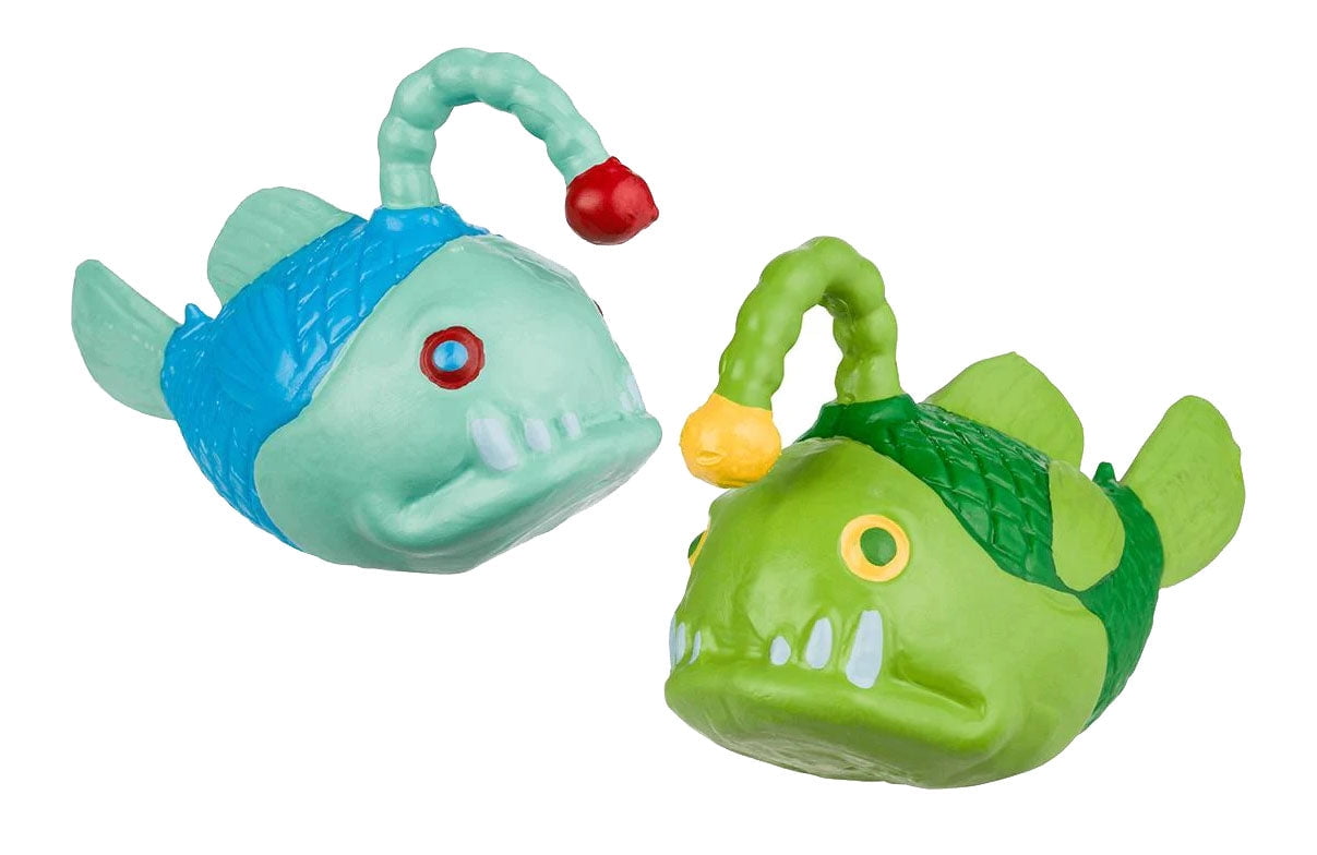 2 Angler Fish Cute Sea Creatures Stretchy and Squeezy Toy - Deep Water ...