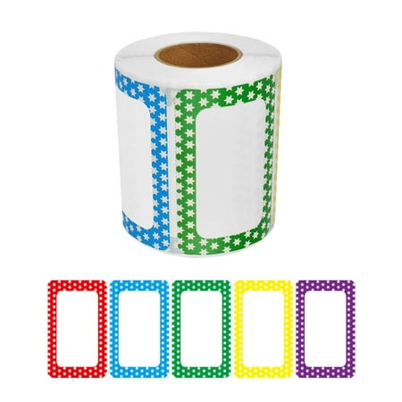 5 Colors Name Tags Stickers Labels Star Style for Office, Meeting ...