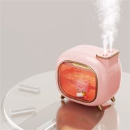 AWLYLNLL Colorful Cool Mini Humidifier, USB Personal Desktop Humidifier ...