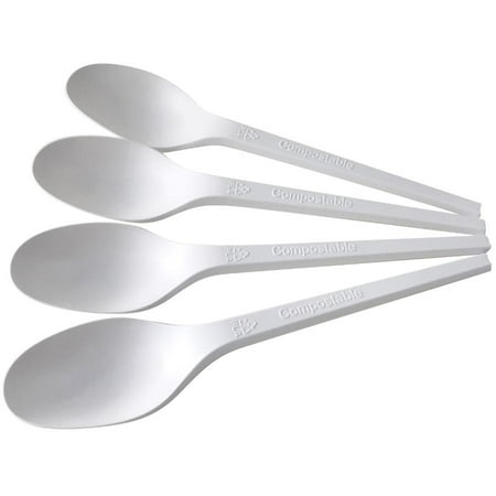 Compostable Spoons - White, 24 Pack | Walmart Canada