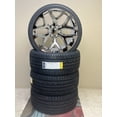 Chrome 24" Snowflake Wheels with 295/35R24 Tires for Chevy and GMC ...