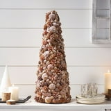 GDF Studio Pre Decorated Pine Cone and Glitter Artificial Tabletop ...