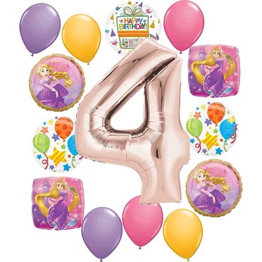 NEW! Tangled Rapunzel Disney Princess 4th BIRTHDAY PARTY Balloon ...