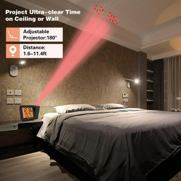 Alarm Clock That Shines Time On Ceiling | Shelly Lighting
