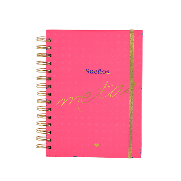 Libreta De Notas Bonita LuckyLy Notebook Pasta Dura Mod Penny Rosa 224 ...