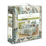 Quilt 2PC Set Twin Katy Aqua - Walmart.com