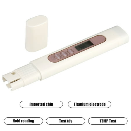 Water Quality Tester， 3 In 1 Portable Digital TDS PH TEMP Meter Tester ...