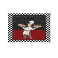 Abstract Sun Shade Sail 6.5'X10' Cartoon Style Chef Bread White Black ...