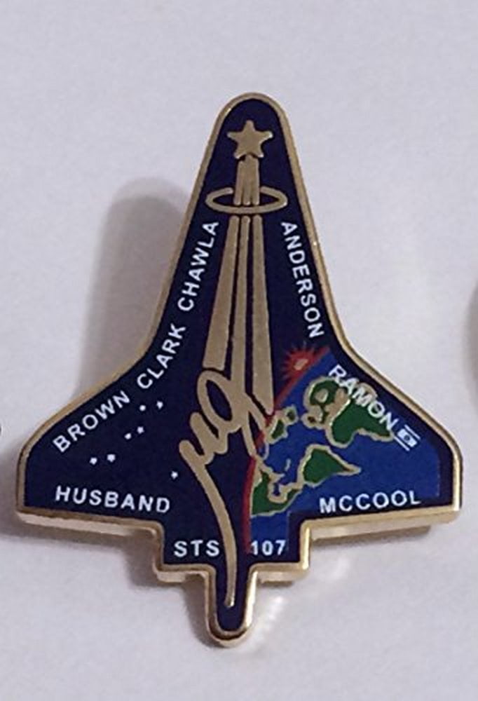 Space Shuttle Columbia Sts-107 Fallen Heroes Nasa Space Program Lapel ...