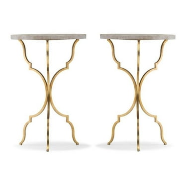 Bridgevine Home Essex 24 inch Side Table, No Assembly Required, Black ...