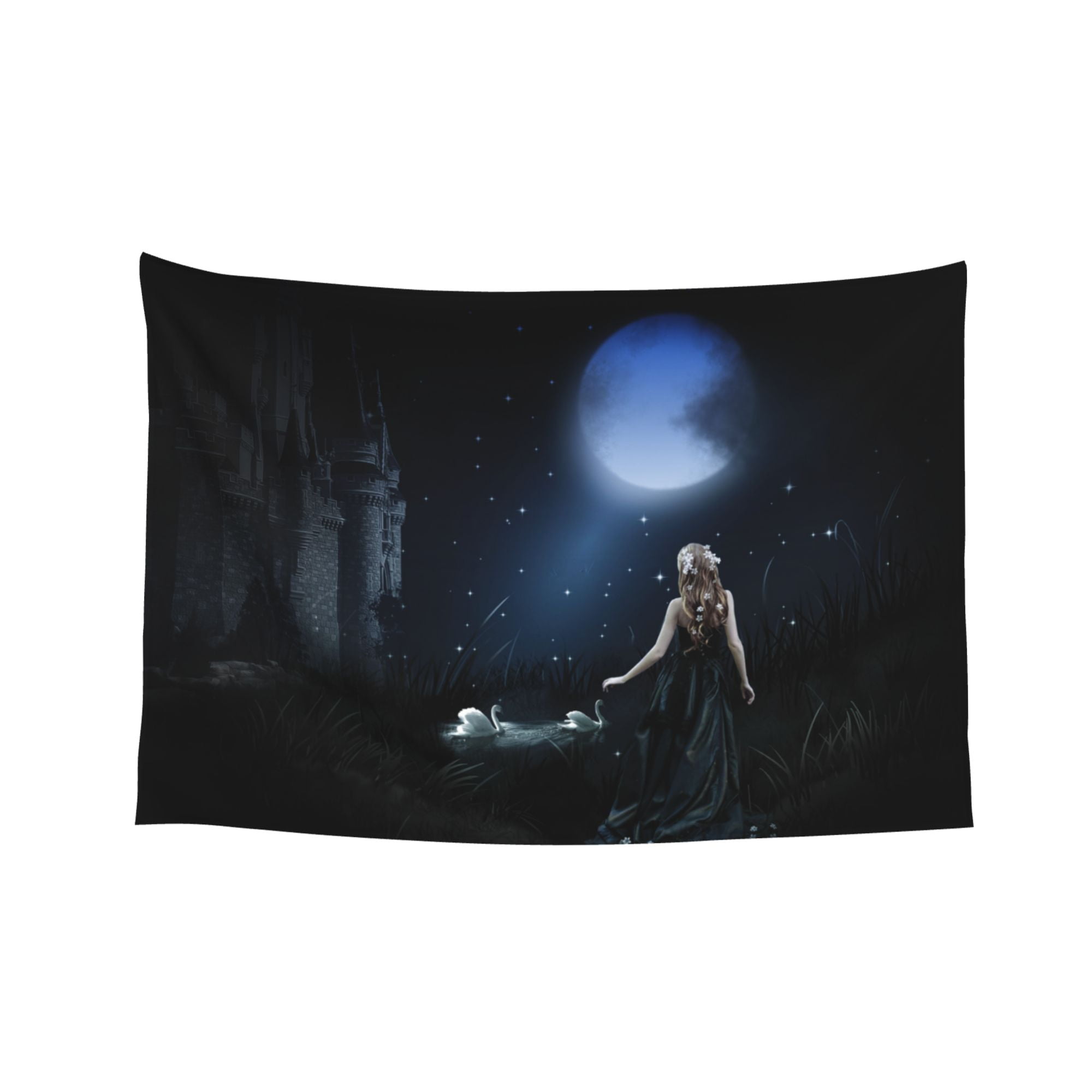 Fantasy Mystical Woman Swan Tapestry, Wall Tapestry Decor Home Decor ...
