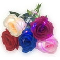 LED Artificial Rose Light up Silk Rose Gift for Girlfriend Mom Wife ...