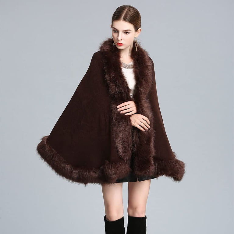 Vintage Faux Fur Shawl