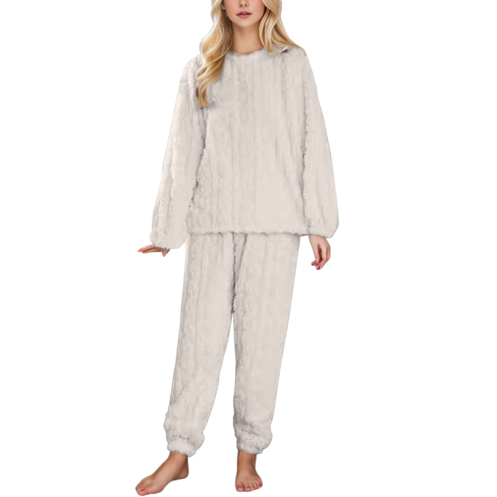 Click here for Ceangrtro Cozy Women Pajama Sets Loungewear Warm P... prices