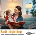 60'' Modern Floor Lamp With Shade Tall Lamps For Living Room Bedroom ...