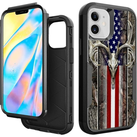 iPhone 12 Mini Defender Case, Heavy Duty 360 Full Body Shockproof ...