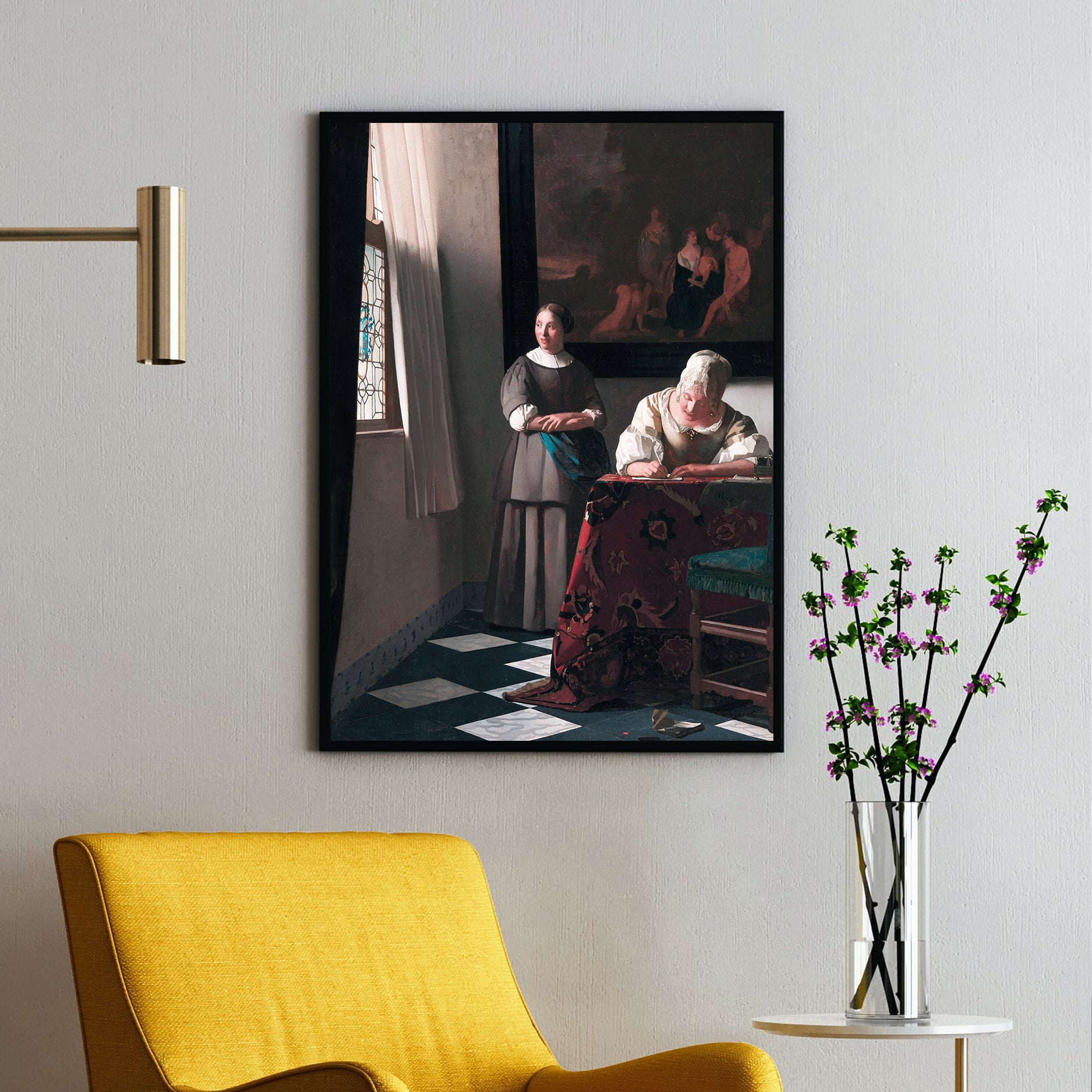 Lady Writing a Letter with her Maid - ca. 1670–1671 | Johannes Vermeer ...