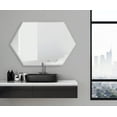 Kate and Laurel Rhodes Modern Hexagon Wall Mirror, 24.75 x 36.75 ...