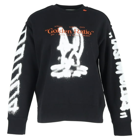 Pre-Owned Off-White Diag Cartoon Long Sleeve T-shirt in Black Cotton ...